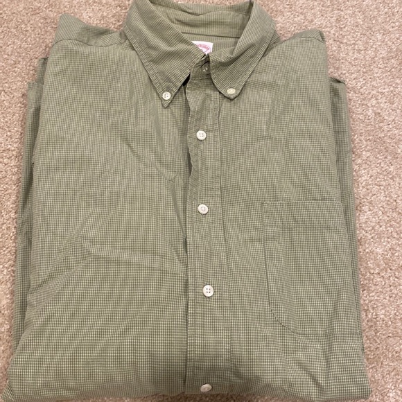 Brooks Brothers | Shirts | Brooks Brothers Green Button Down Shirt ...